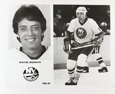 1982-83 NY Islanders New York Wayne Merrick NHL Hockey Vintage Promo ...