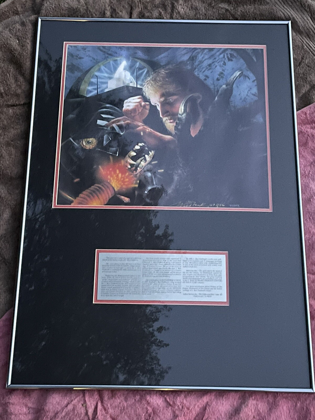 Battlefield Earth Autographed ArtWork.FINAL COUNTDOWN/DEATH OF TOLNEP R ...