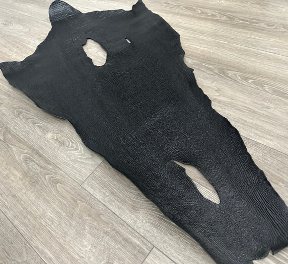 Genuine Black Shark Leather Hide Sharkskin Shark Skin exotic Fish ...