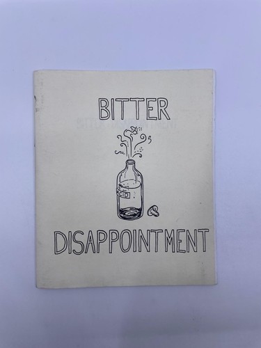 Rare Art Zine BITTER DISAPPOINTMENT By Levon Jihanian Comic Comix | eBay