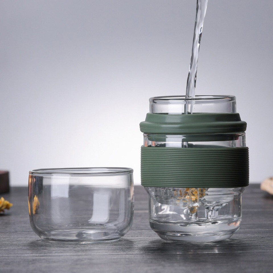Tea Filter Cup Portable Tea Set Travel Tea Cup Tea Tumbler With Infuser ...