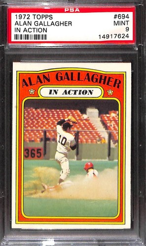 1972 TOPPS #694 ALAN GALLAGHER IA PSA 9 Mint 14917624 | eBay