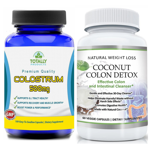 Colostrum G.I Tract Health Capsules Coconut Colon Detox Weight Loss ...