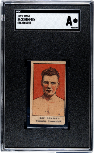 1921 W551 Jack Dempsey Boxing SGC Authentic | eBay