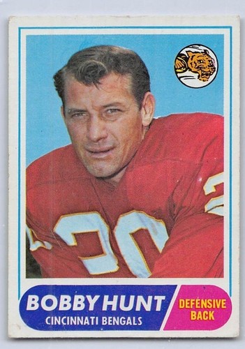 BOBBY HUNT 1968 Topps Football Card # 122 - CINCINNATI BENGALS | eBay