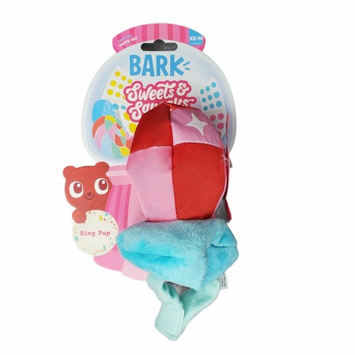 Bark Dog Toy ASMR Crinkle Squeaks Sweets XS Medium Ring Pup Candy Gift ...