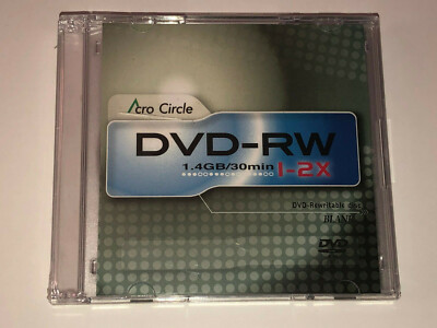 Acro Circle 8cm Mini DVD-RW 1.4GB 30-Min in Jewel Case for Canon/Sony ...