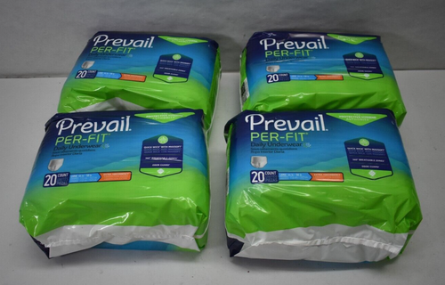 Lot of 80 Prevail Per-Fit Disposable Daily Underwear Large Size Extra ...