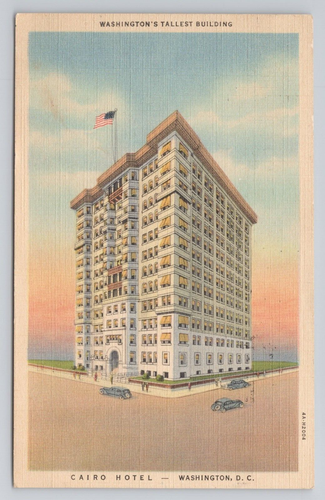 Cairo Hotel Washington DC Linen Postcard No 2653 | eBay