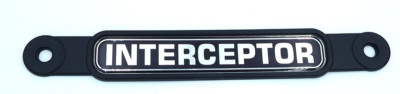 INTERCEPTOR Police Flag Emblem Screw On Car License plate Decal badge ...