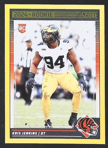 2024 Score Kris Jenkins Gold #361 Cincinnati Bengals | eBay