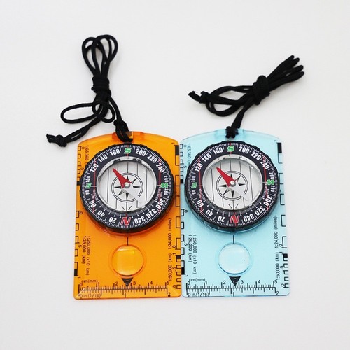 Transparent Orienteering Navigation Acrylic Surveying Ruler New Compass ...