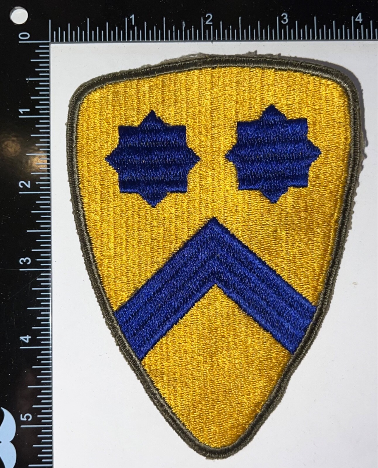 WWII US Army 2nd Cavalry Division YELLOW COLOR GREENBACK Patch | eBay