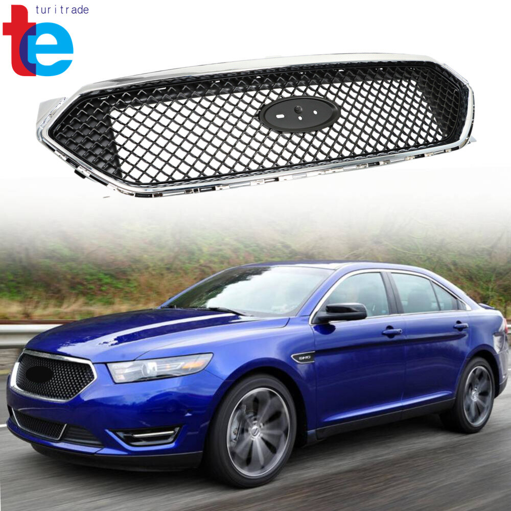 For Taurus Ford SHO 2013-2019 Front Upper Grille Chrome & Black DG1Z ...