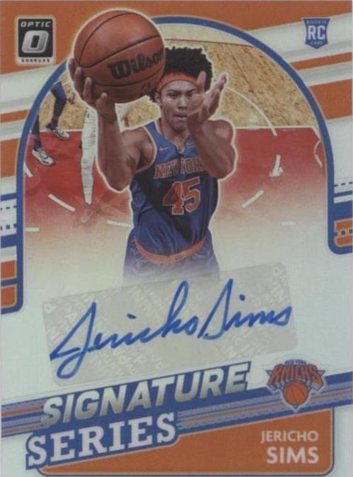 2021-22 Panini Donruss Optic - Signature Series Jericho Sims #SS-JSM ...