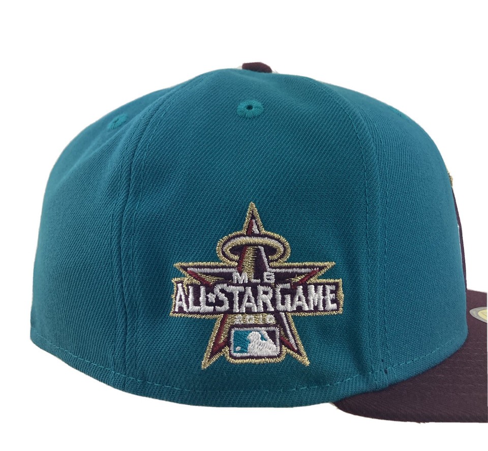 LOS ANGELES ANGELS 2010 ALL STAR GAME METALLIC GOLD BRIM NEW ERA FITTED ...