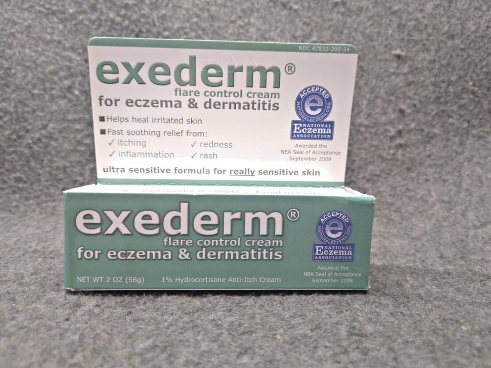Exederm Flare Control Cream for Eczema - Dermatitis 2 oz Tube NIB Exp ...