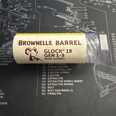 Brownells Glock 19 Gen 1-5 9mm Barrel | eBay