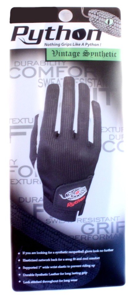 Python Vintage Synthetic Racquetball Glove ALL SIZES AVAILABLE | eBay