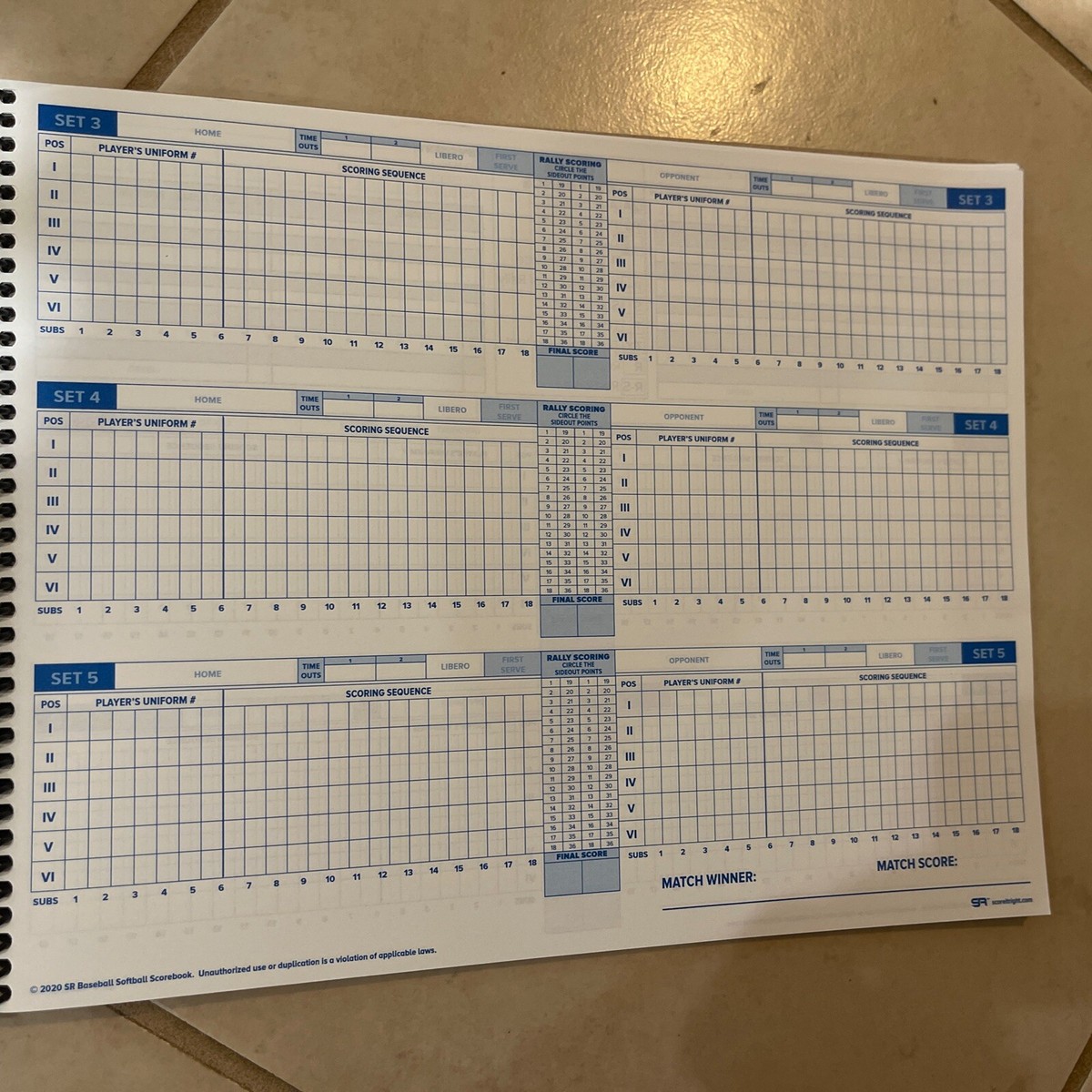 Volleyball Player Stat Sheet High School Volleyball Score Sheet Forms