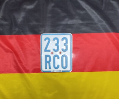 Germany German Moped Scooter License Plate 2000 | eBay