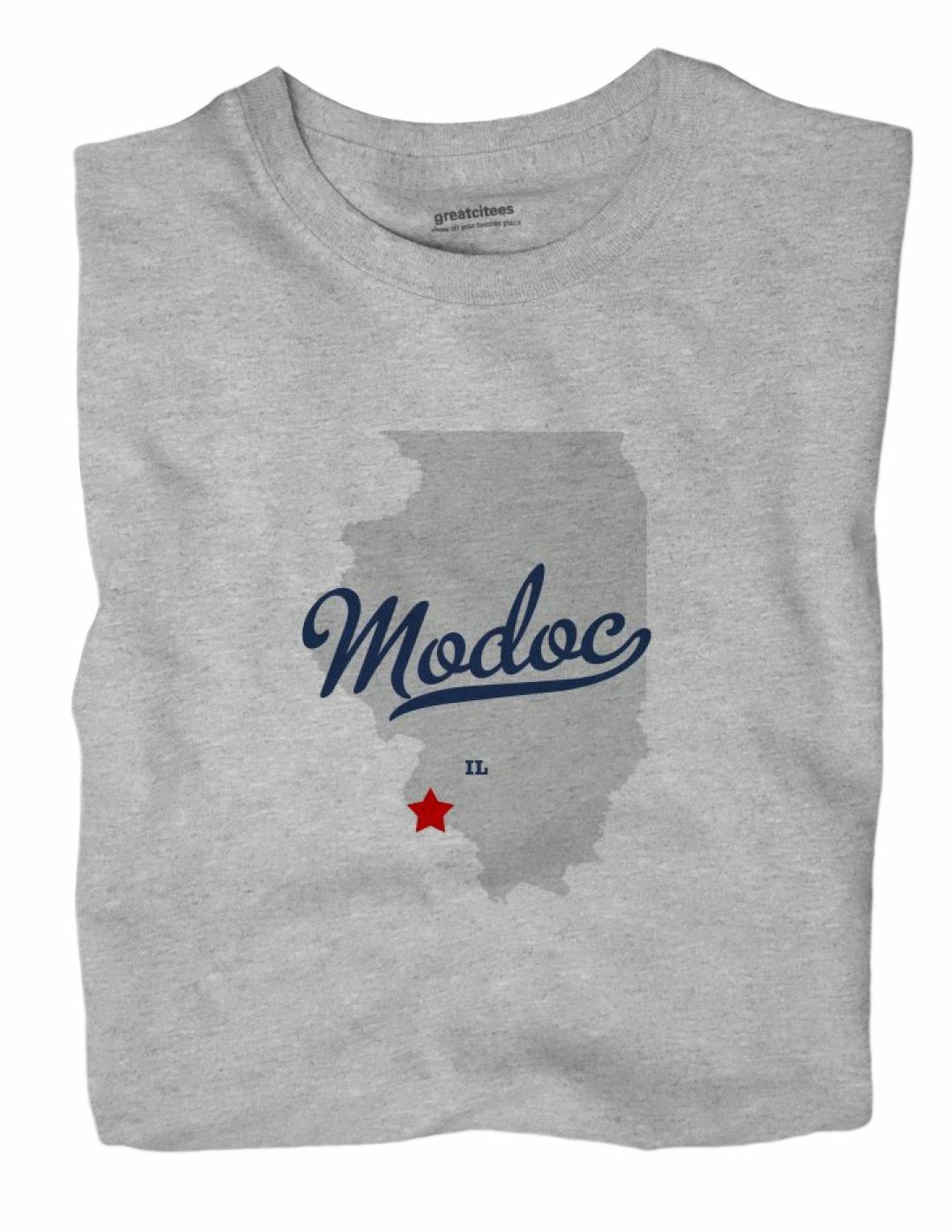 Modoc Illinois IL T-Shirt MAP | eBay