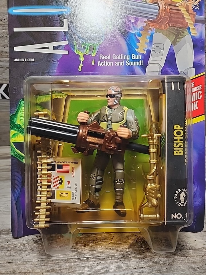 NEW SEALED 1992 Kenner Toys 4 1/4" Aliens Bishop Damage to Package | eBay