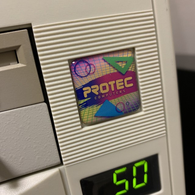 Custom Vintage 386 486 Computer Case Badge Domed Sticker Retro PC ...