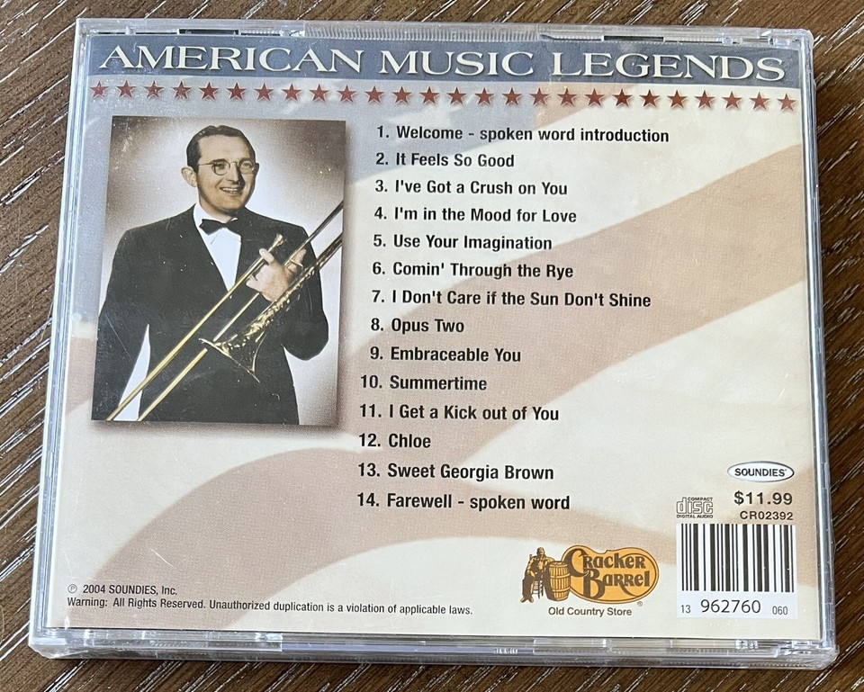 Tommy Dorsey American Music Legends 2004 Soundies Cracker Barrel CD new ...