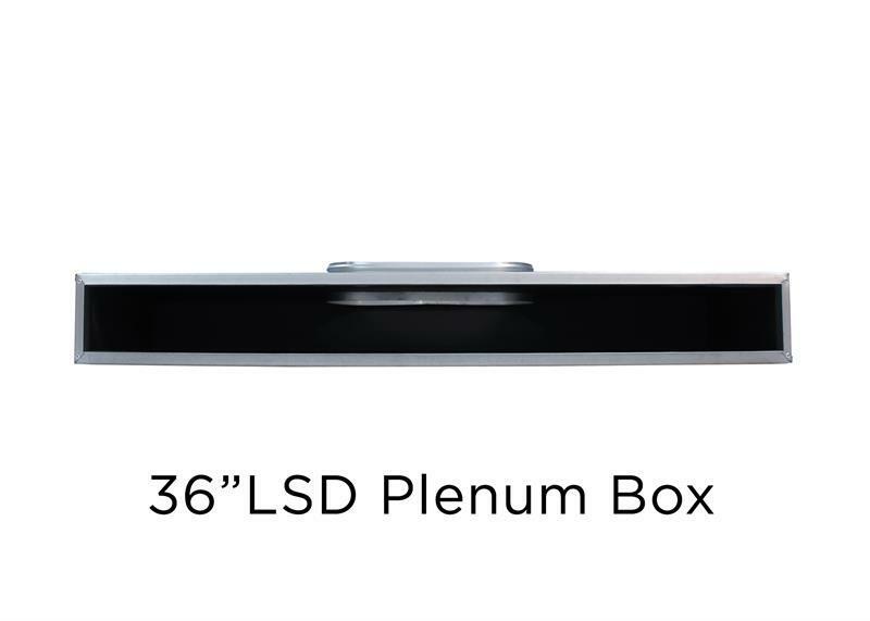 36" Plenum Box for [36" Linear Slot Diffuser - (2 Slot) Double Slot ...