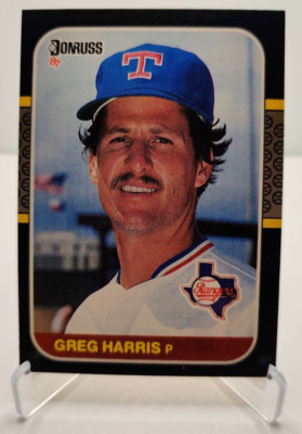 1987 Donruss #382 Greg Harris Texas Rangers Baseball Card | eBay