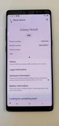 Samsung Galaxy Note 8 SM-N950U AT&T Postpaid Unlocked-Dark Shadow on ...