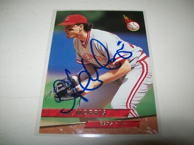 1993 FLEER ULTRA HAL MORRIS AUTOGRAPH SIGNED AUTO #31 CINCINNATI REDS ...