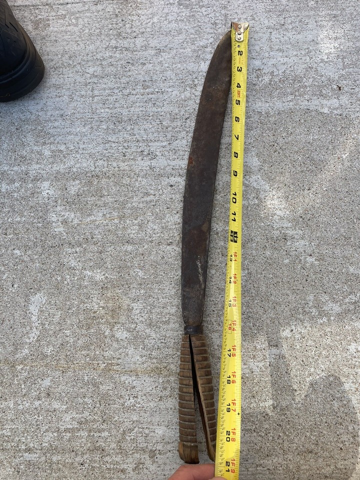 Vintage machete Brush cutting Hand Tool Wood Handle NL | eBay