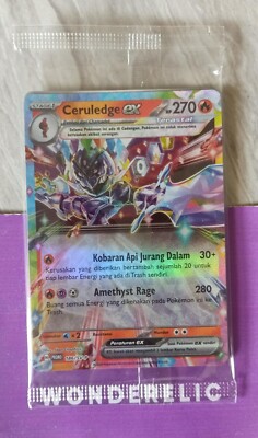Ceruledge ex 186/SV-P Charcadet 185/SV-P Sealed Promo TCG Card ...