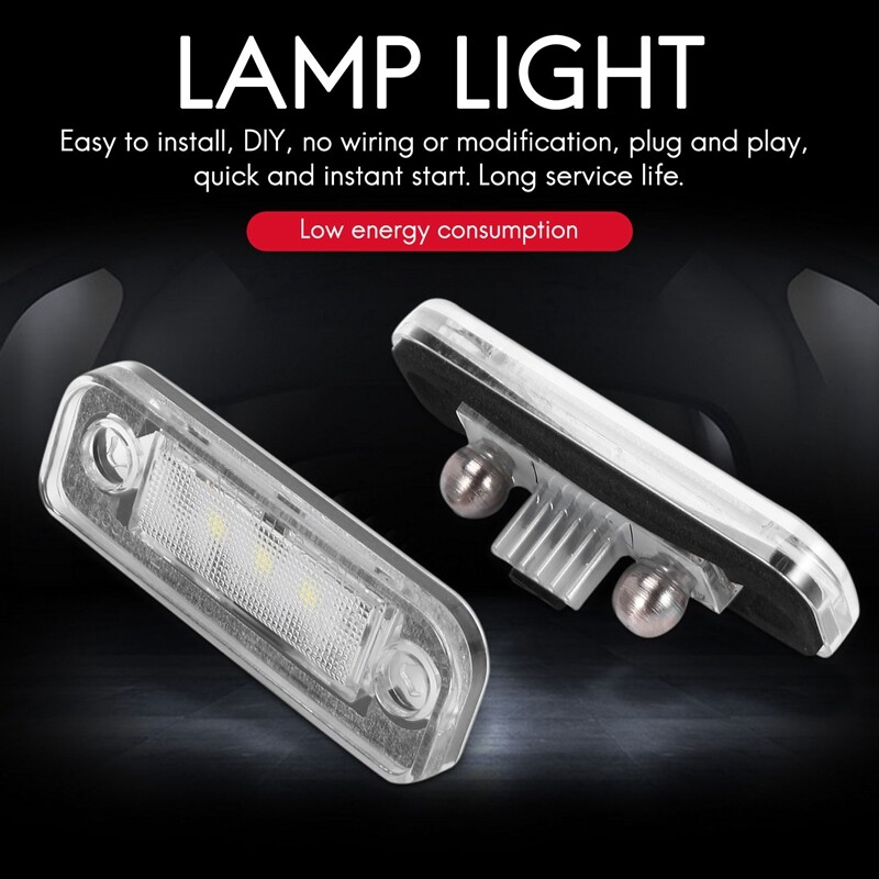 LED License Plate Light Lamp Error for W203 5D W211 R171 W219 J2R2 ...