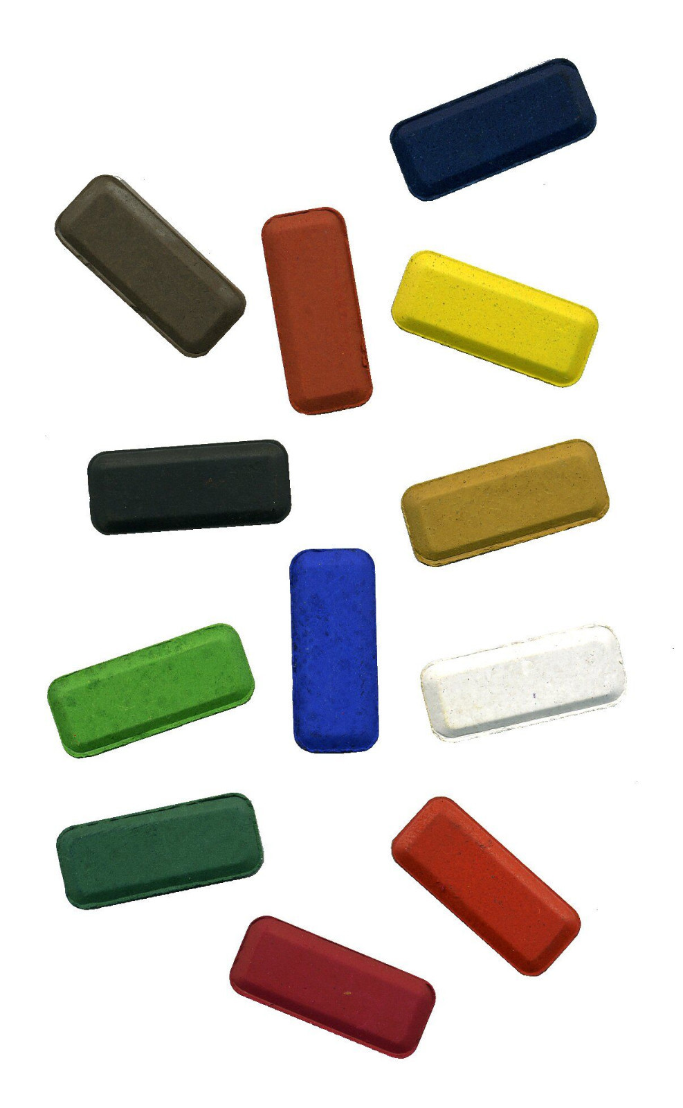 12 Refill Watercolour Blocks Paints Artist Full Pans Assorted Colours ...