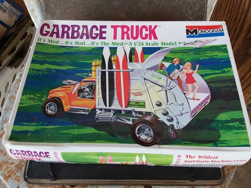 Vintage Unused 1968 Surf Party Garbage Truck Model Kit Toy Vehicle ...