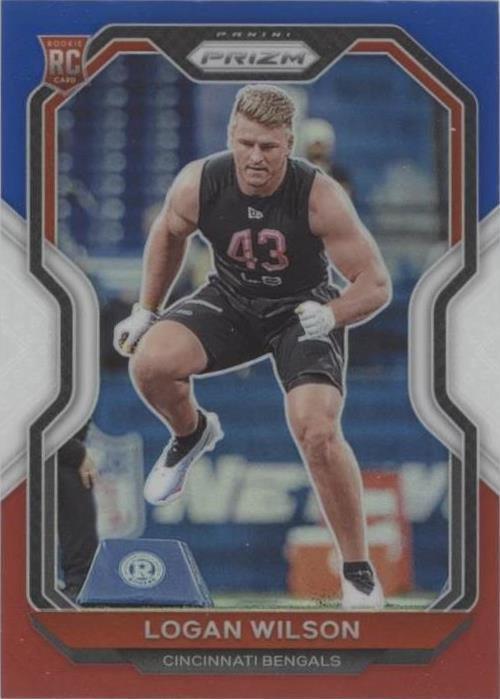 2020 Panini Prizm - Rookie Logan Wilson #309 Red White & Blue Prizm (RC ...
