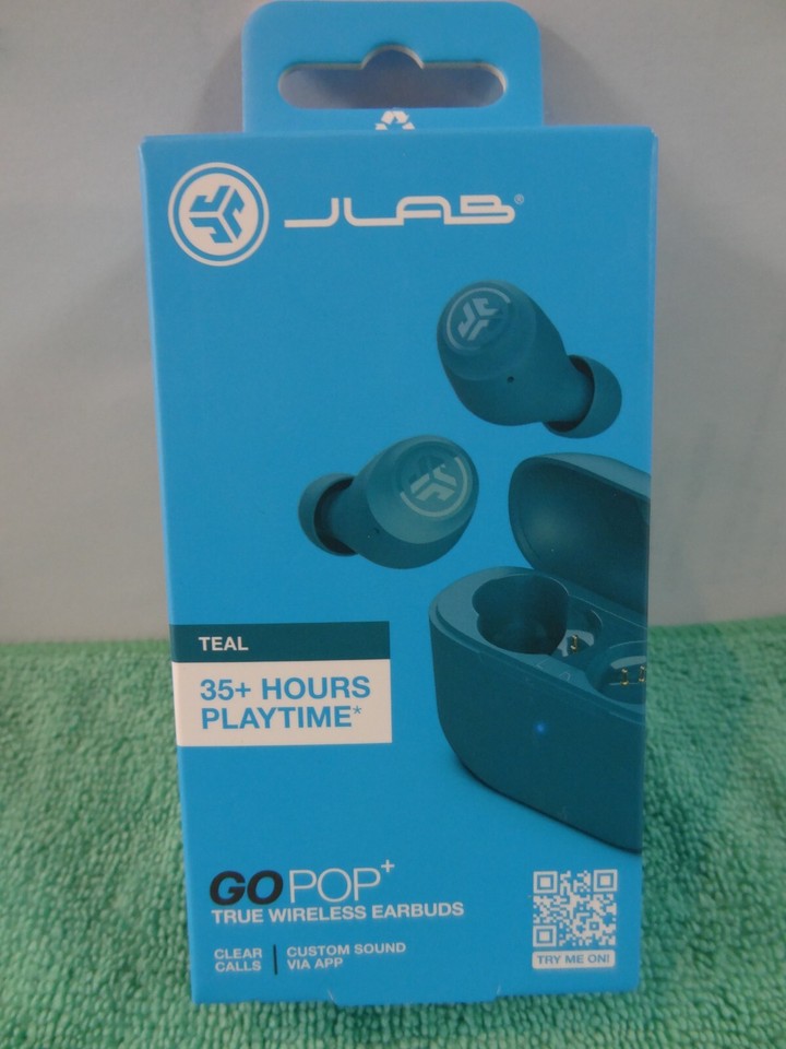 New Jlab GoPop+ plus True Wireless earbuds 35+ Hours Playtime | eBay