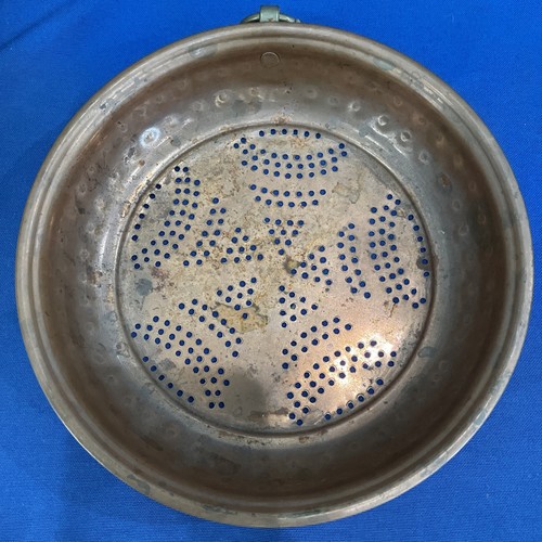 Vintage Heavy Gauge Rolled Rim Copper Strainer / Sifter / Steamer ...