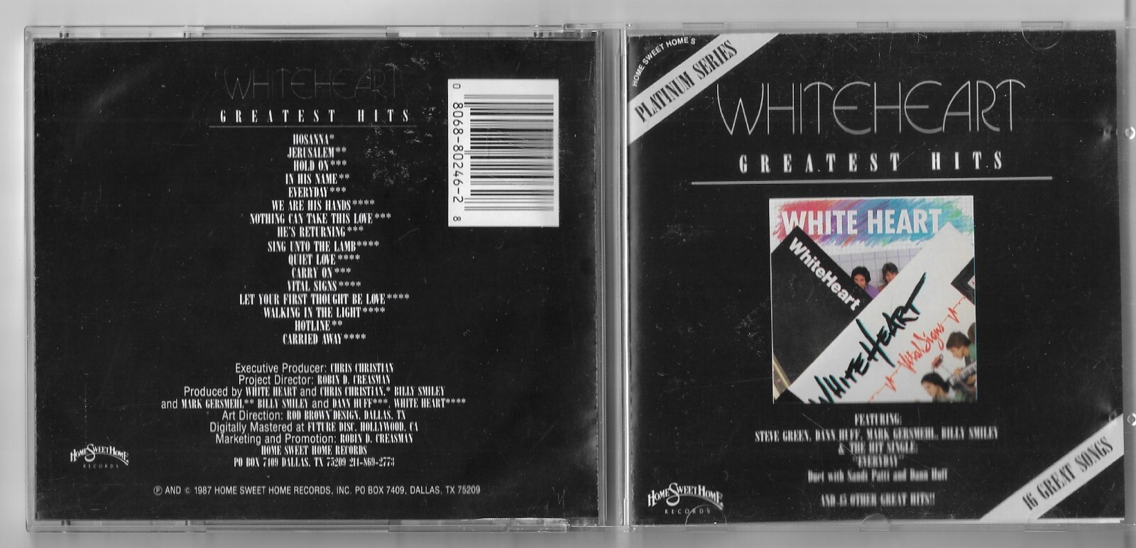 WhiteHeart RARE Greatest Hits 1987 CD 16 Tracks White Heart Billy ...