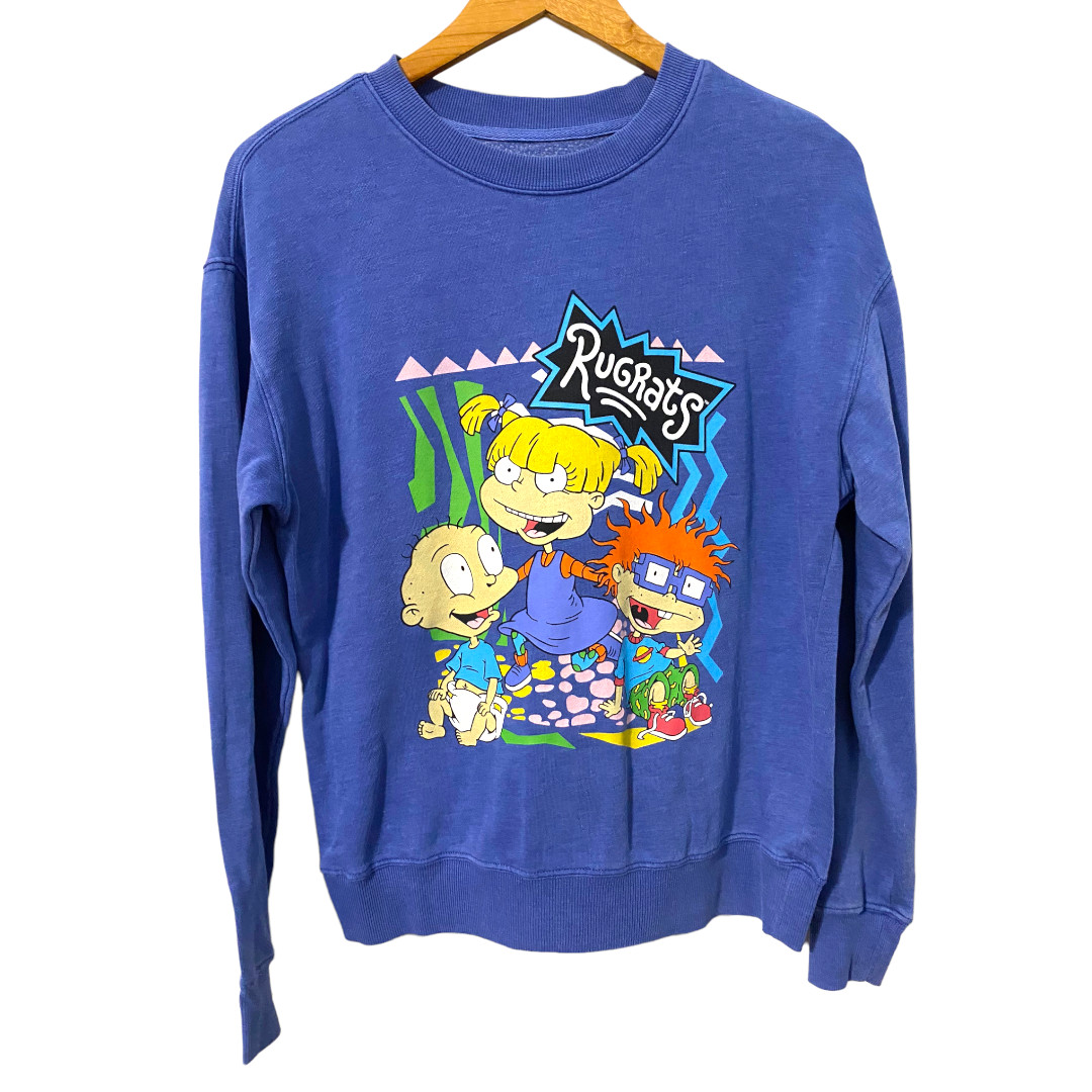Nickelodeon Rugrats blue crew neck sweatshirt sweater… - Gem