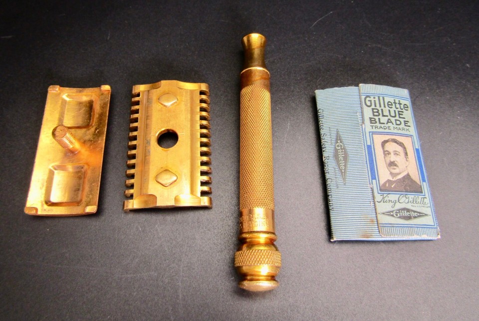 GILLETTE Antique "NEW GILLETTE" safety Razor Early 1930's Made In U.S.A ...