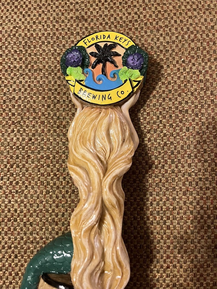 FLORIDA KEYS brewing co. BLONDE HAIR MERMAID draft beer tap handle. New ...