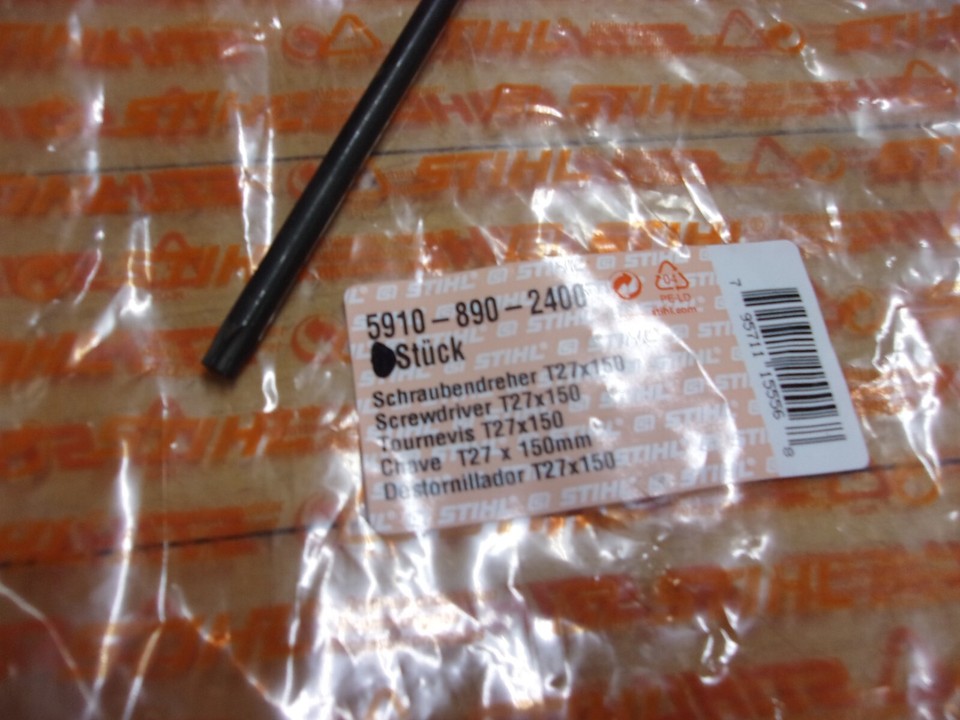 Stihl OEM Specialty Tool T Handle Screwdriver T27 150m 6" 5910-890-2400 ...