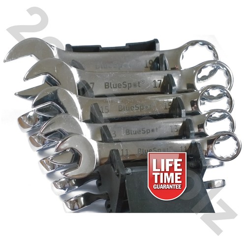 10pc Metric Stubby Combination Spanner Set 10-19mm Short Spanners ...
