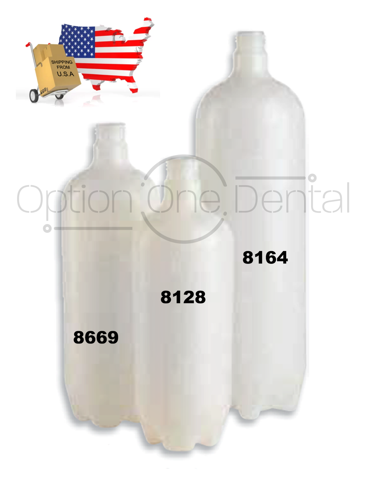 (2 Pack) DCI Replacement Water Bottles 750 ml / 1 Liter / 2 Liters, (2 ...