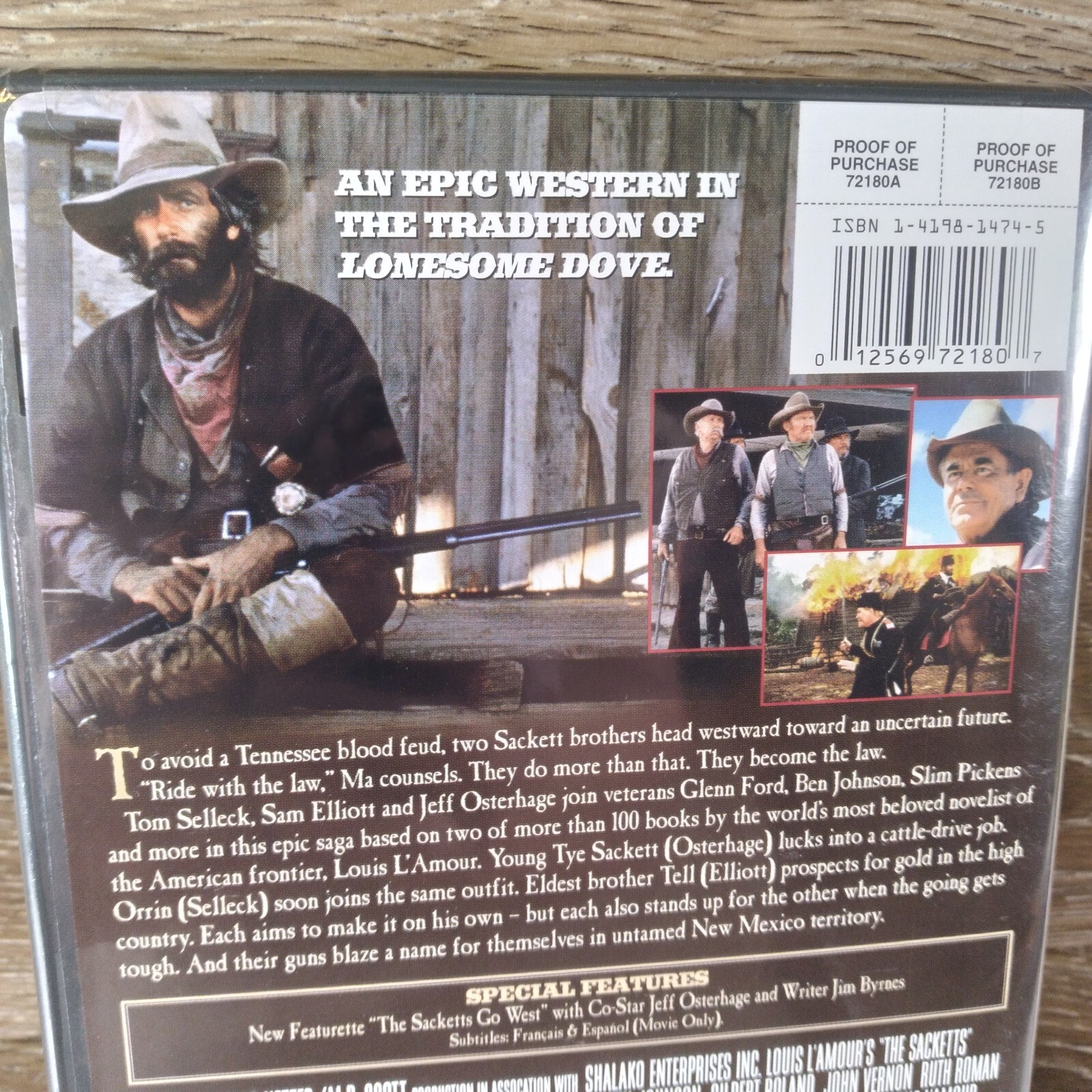 The Sacketts Complete Miniseries 2 Discs DVD 1979 Western Show Movie ...