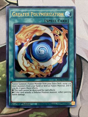 Yugioh Greater Polymerization BLVO-EN087 Ultra Rare 1st Edition Near ...